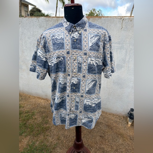 reyn spooner | Shirts | Preowned Reyn Spooner Tailored Fit Blue Full ...